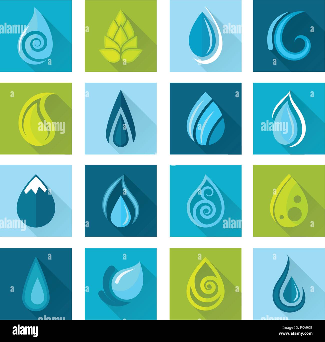 Water Drops Icons Stock Vector Image & Art - Alamy