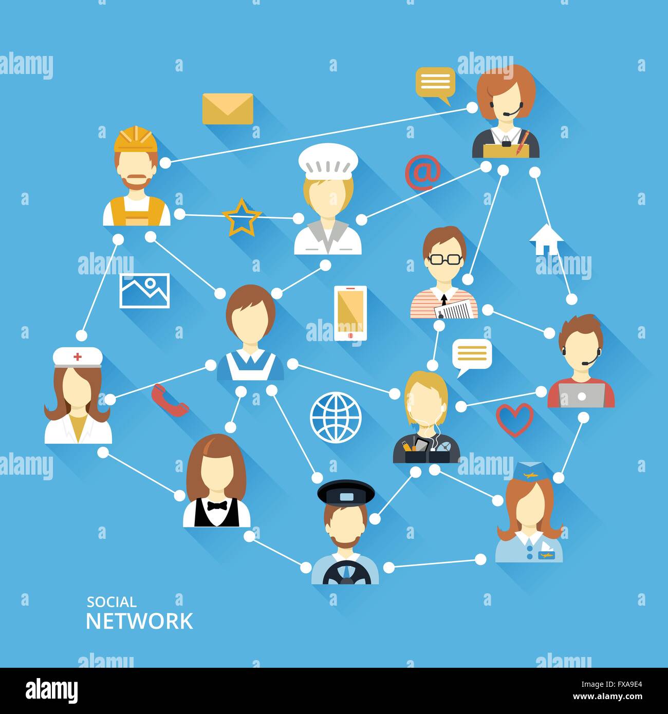 Global professional network concept Stock Vector Image & Art - Alamy