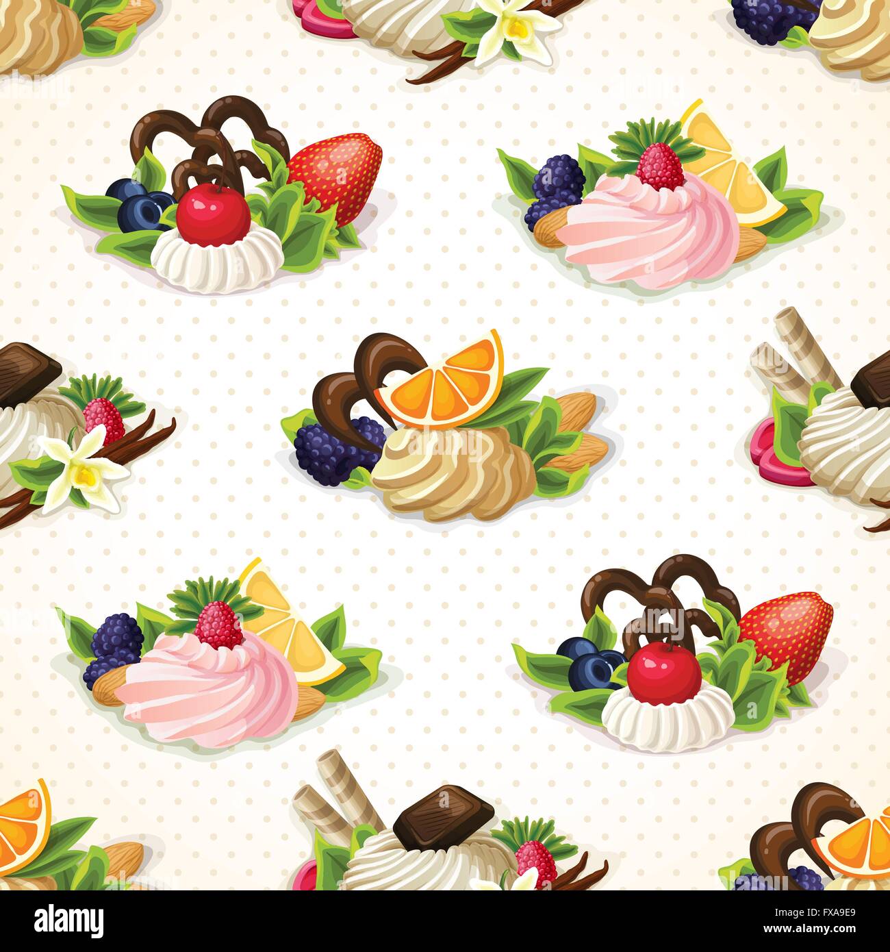Sweets seamless pattern Stock Vector Image & Art - Alamy