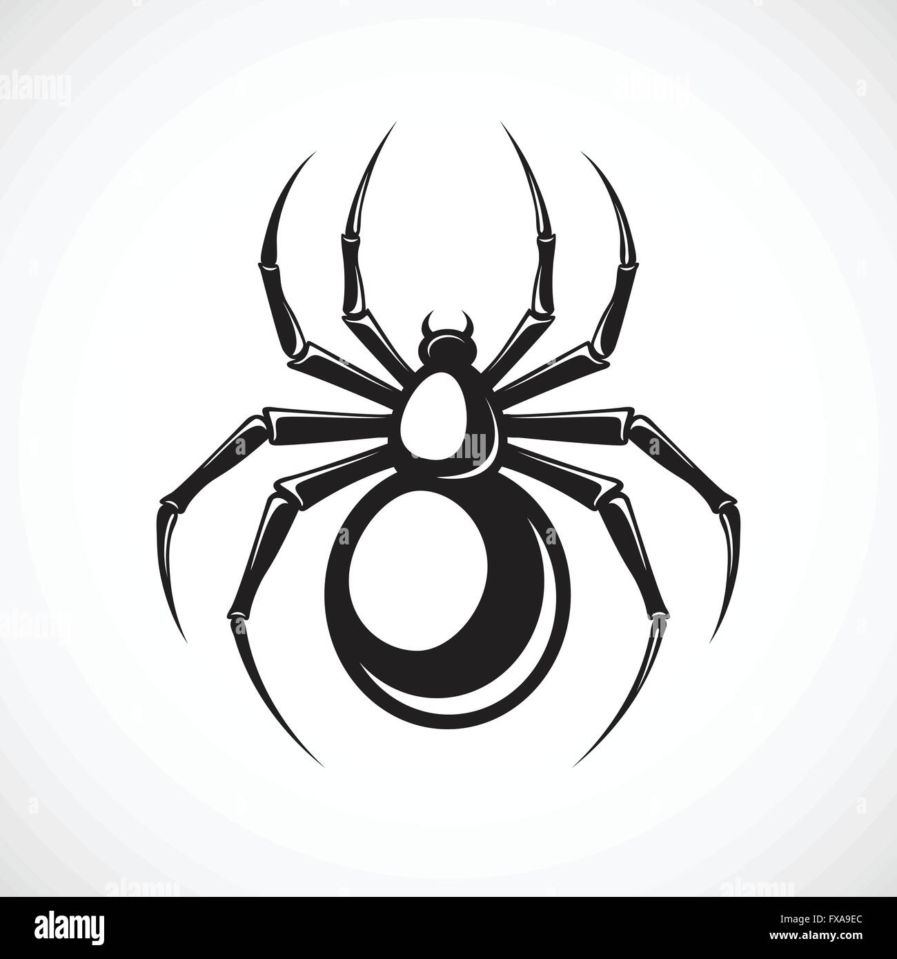 Black spider emblem Stock Vector Image & Art - Alamy