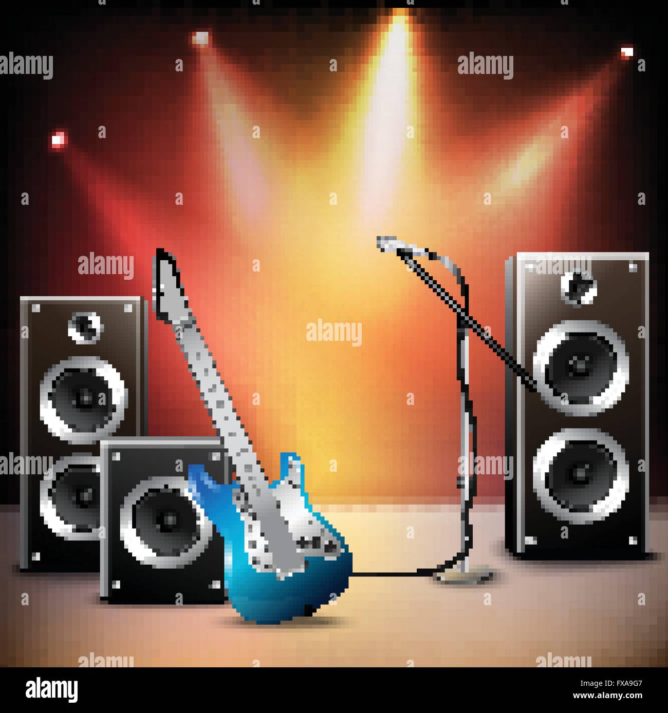Music stage background Stock Vector Image & Art - Alamy