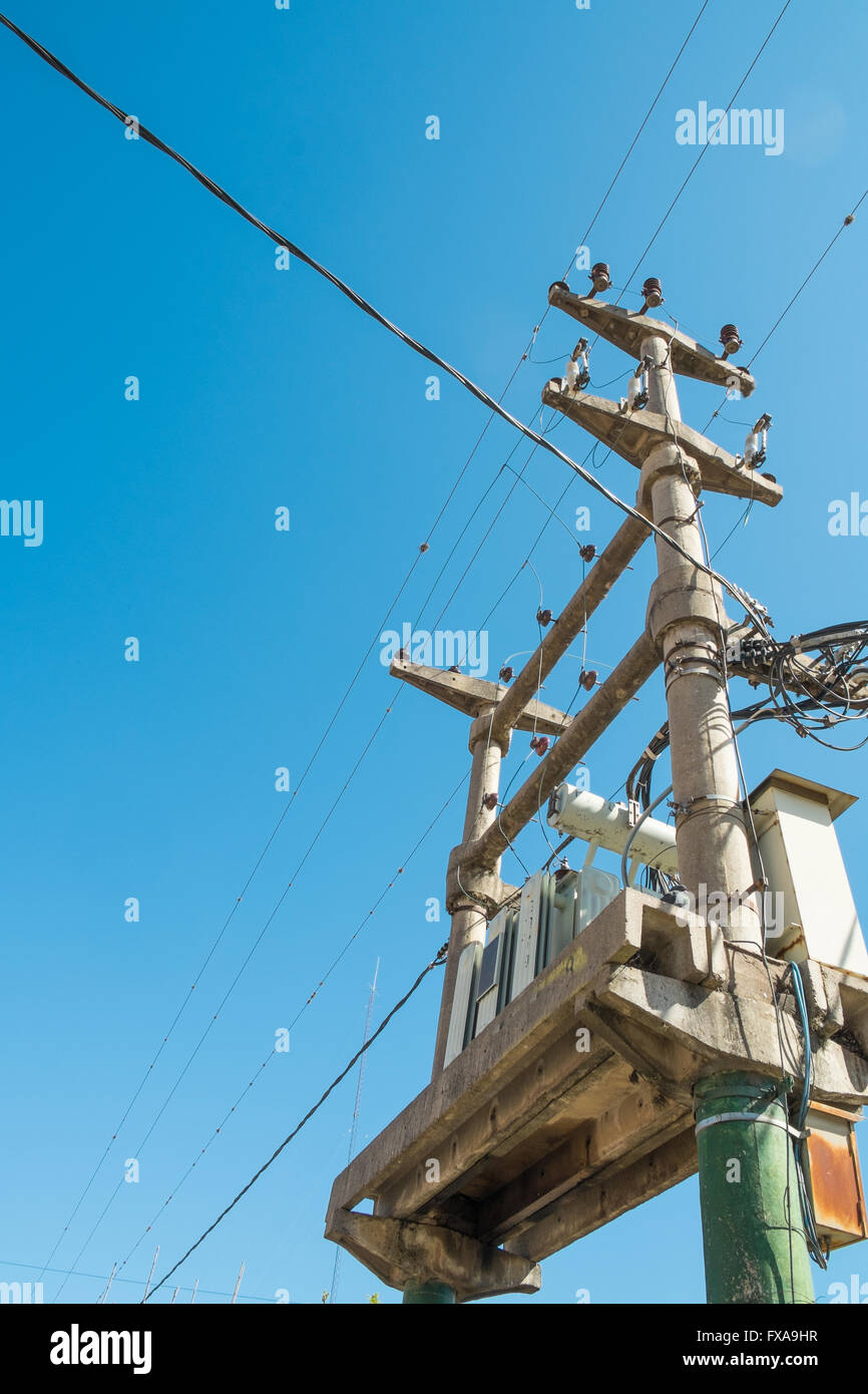 Old electricity pylon hi-res stock photography and images - Alamy