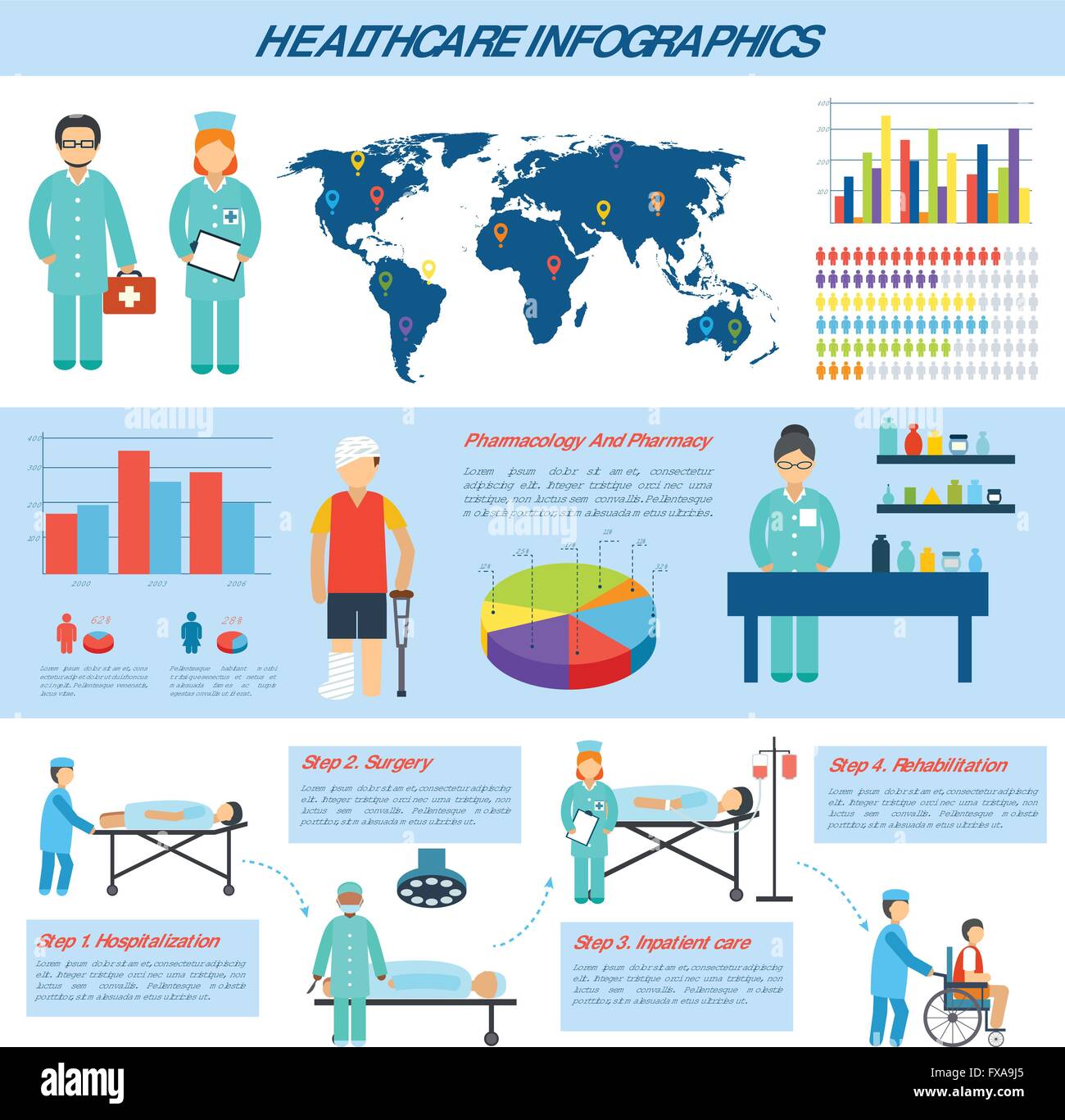 Medical infographic set Stock Vector Image & Art - Alamy
