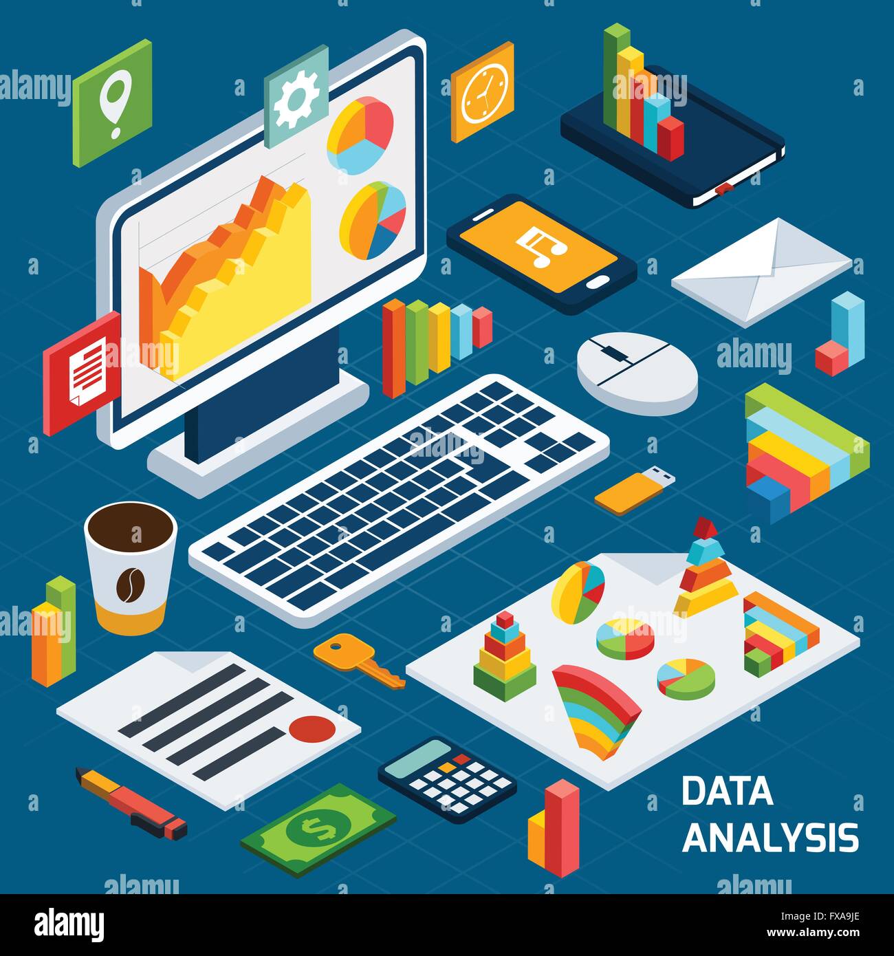 Data mining graphs Stock Vector Images - Alamy
