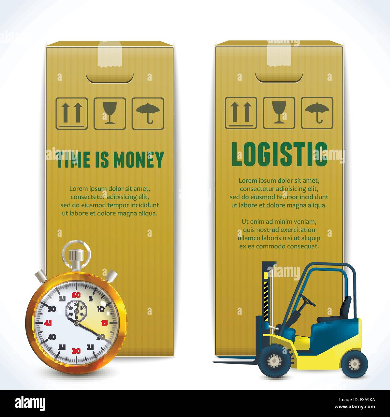 Logistic vertical banners Stock Vector Image & Art - Alamy