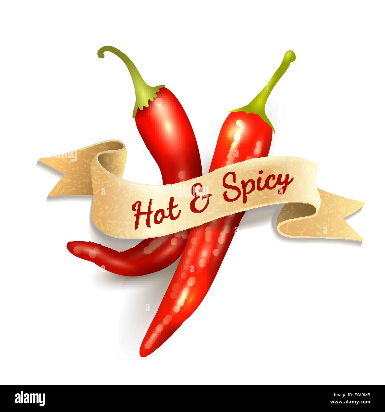 Red chili pepper set Stock Vector Images - Alamy