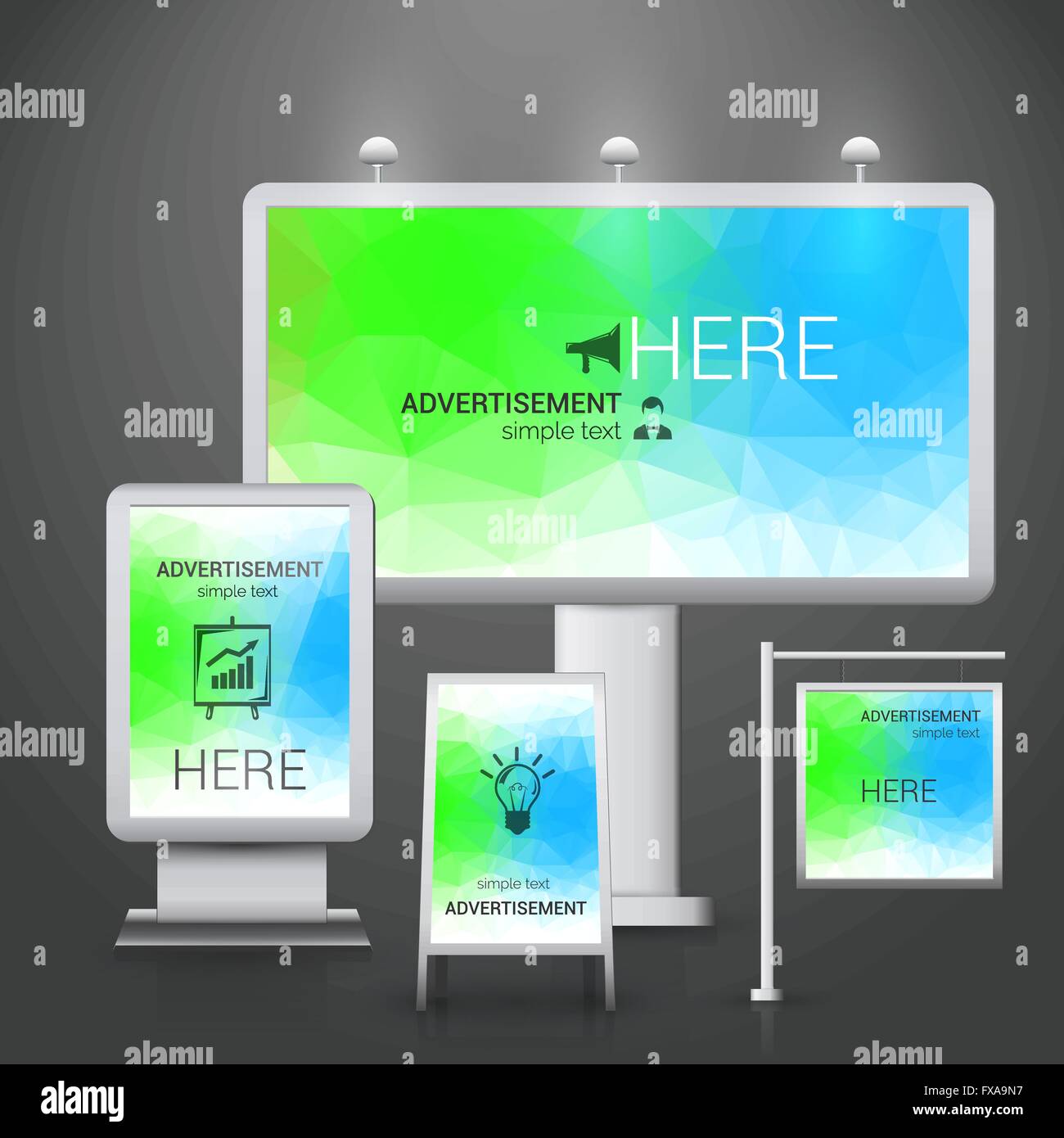 Outdoor advertising design Stock Vector Image & Art - Alamy