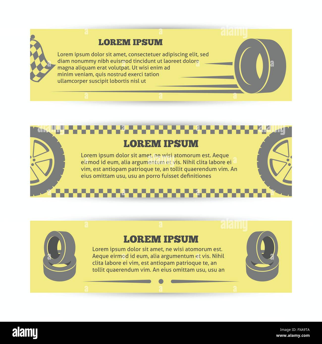Tire banners set Stock Vector Image & Art - Alamy