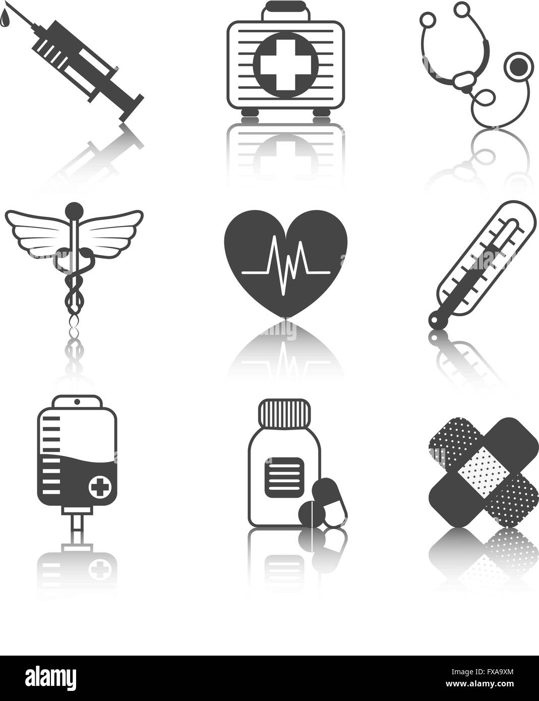Medicine Icons Set Stock Vector Image & Art - Alamy
