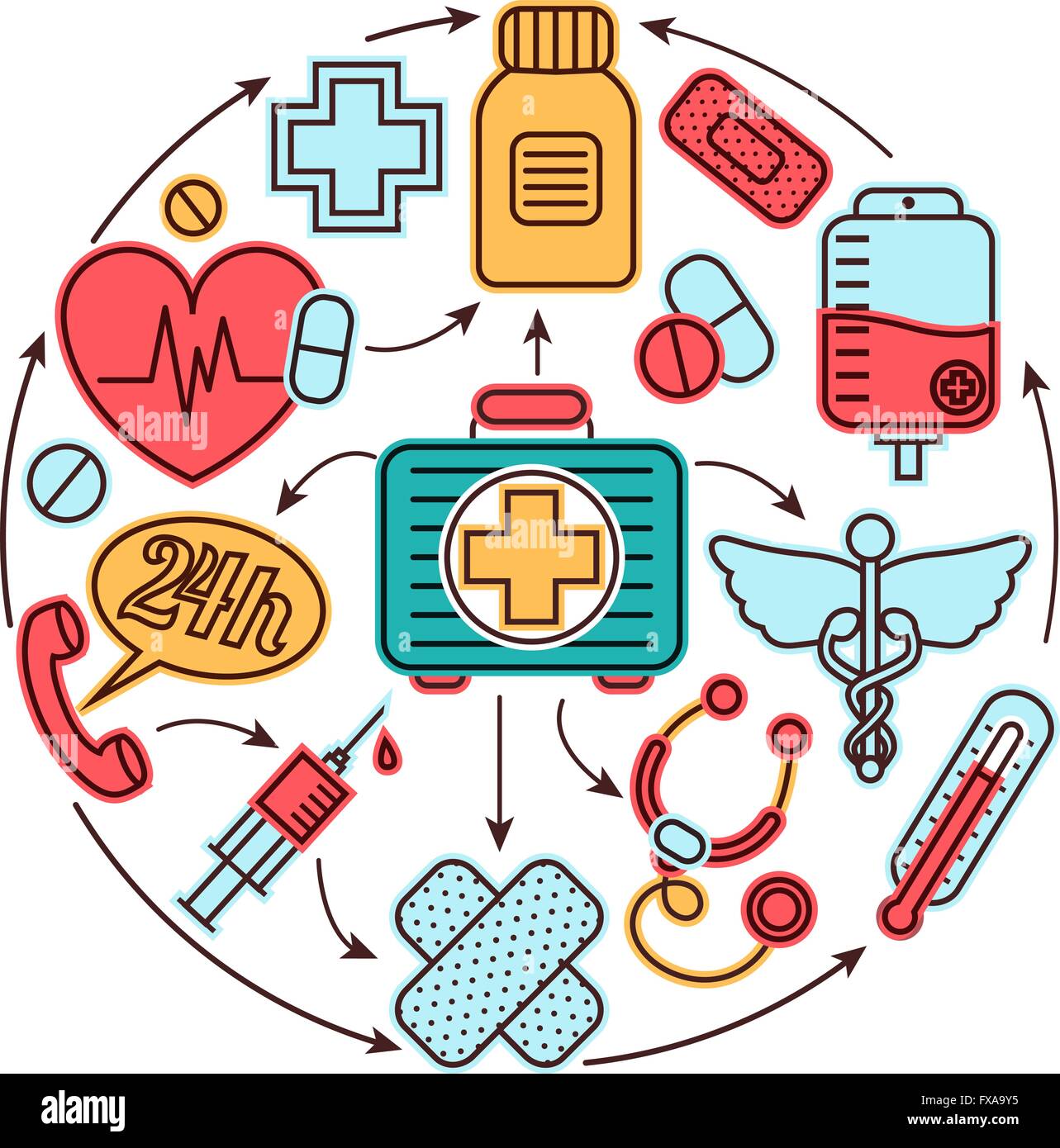 Medical icons concept Stock Vector Image & Art - Alamy