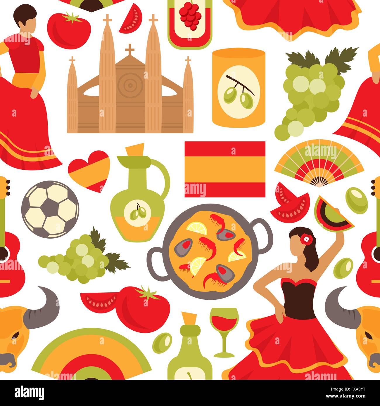 Paella spain Stock Vector Images - Alamy