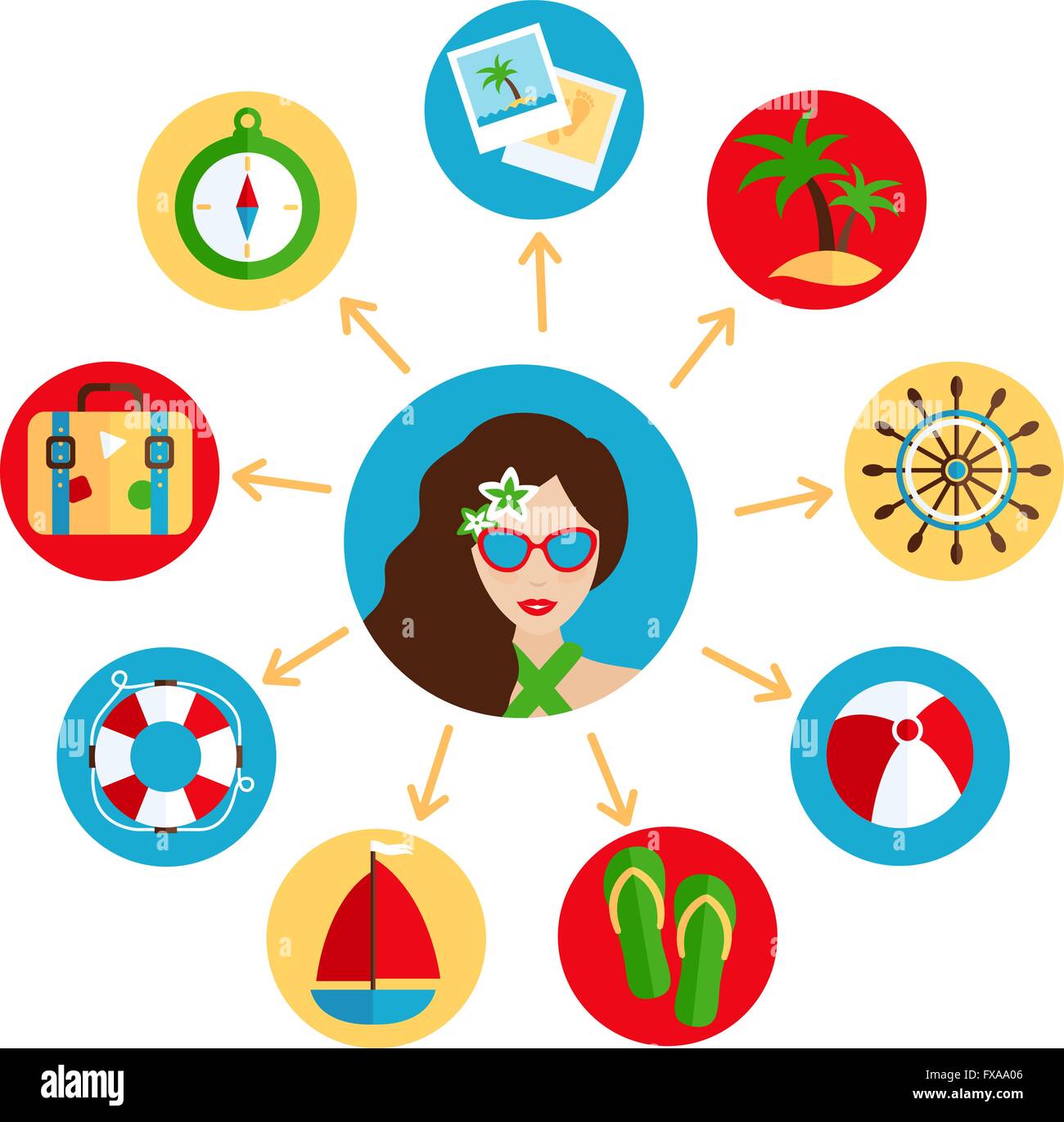 Holiday icons set Stock Vector Image & Art - Alamy