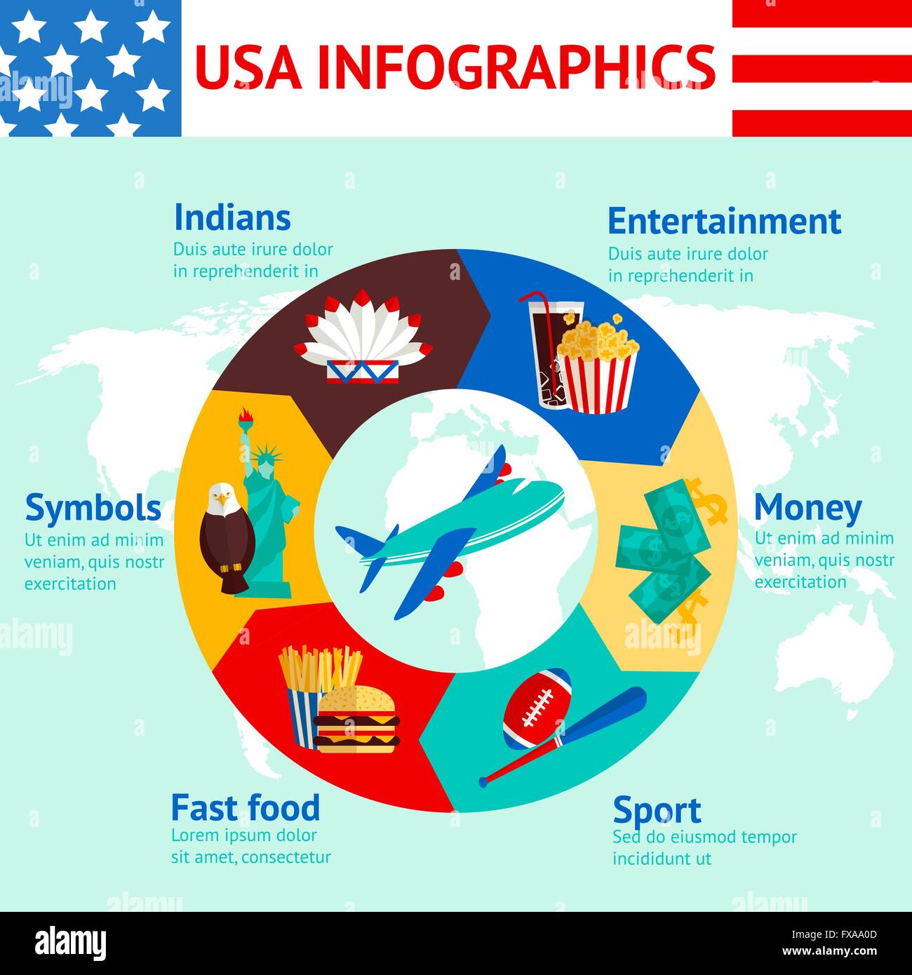 USA travel infographics Stock Vector Image & Art - Alamy