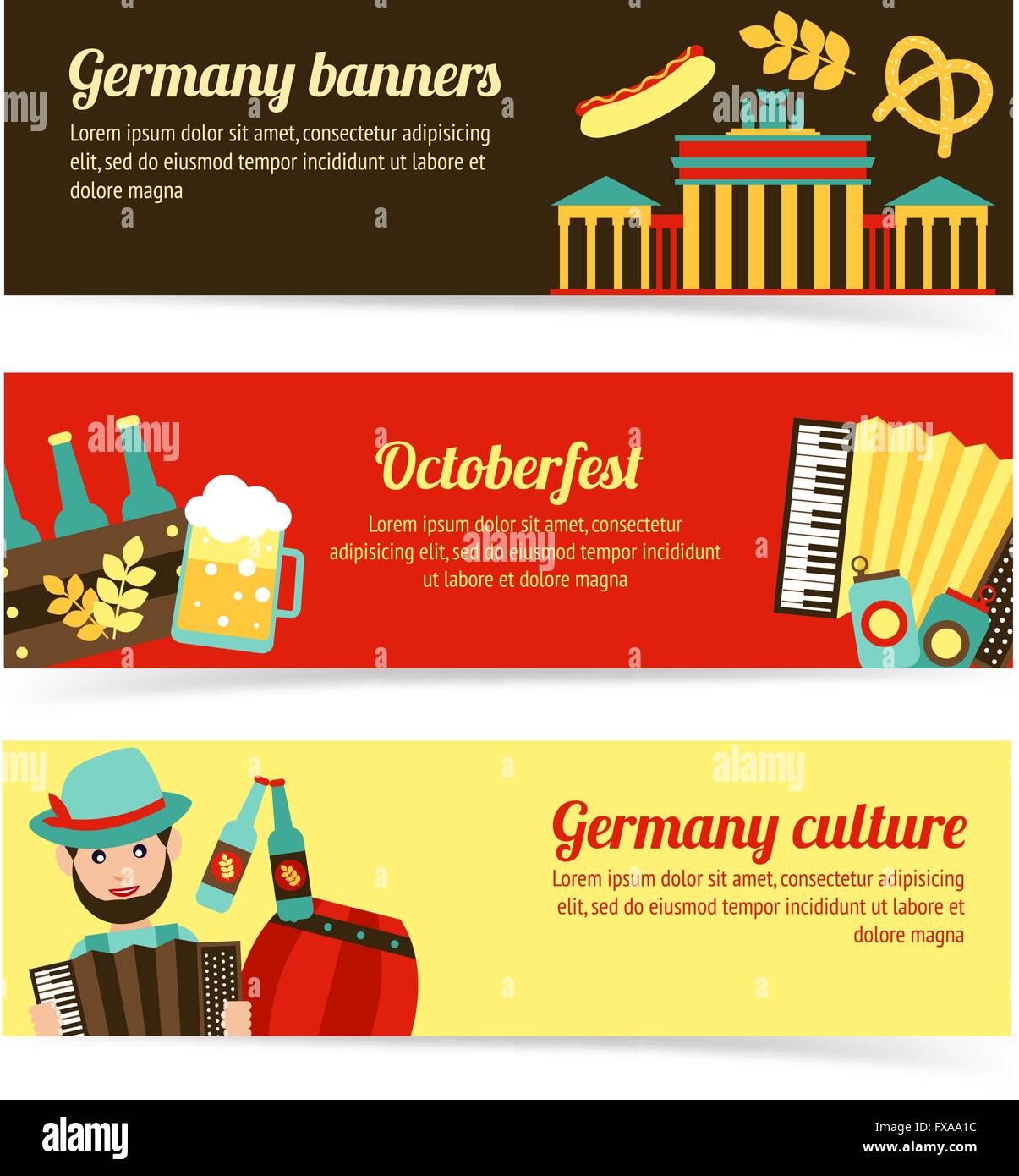 Germany travel banner set Stock Vector Image & Art - Alamy