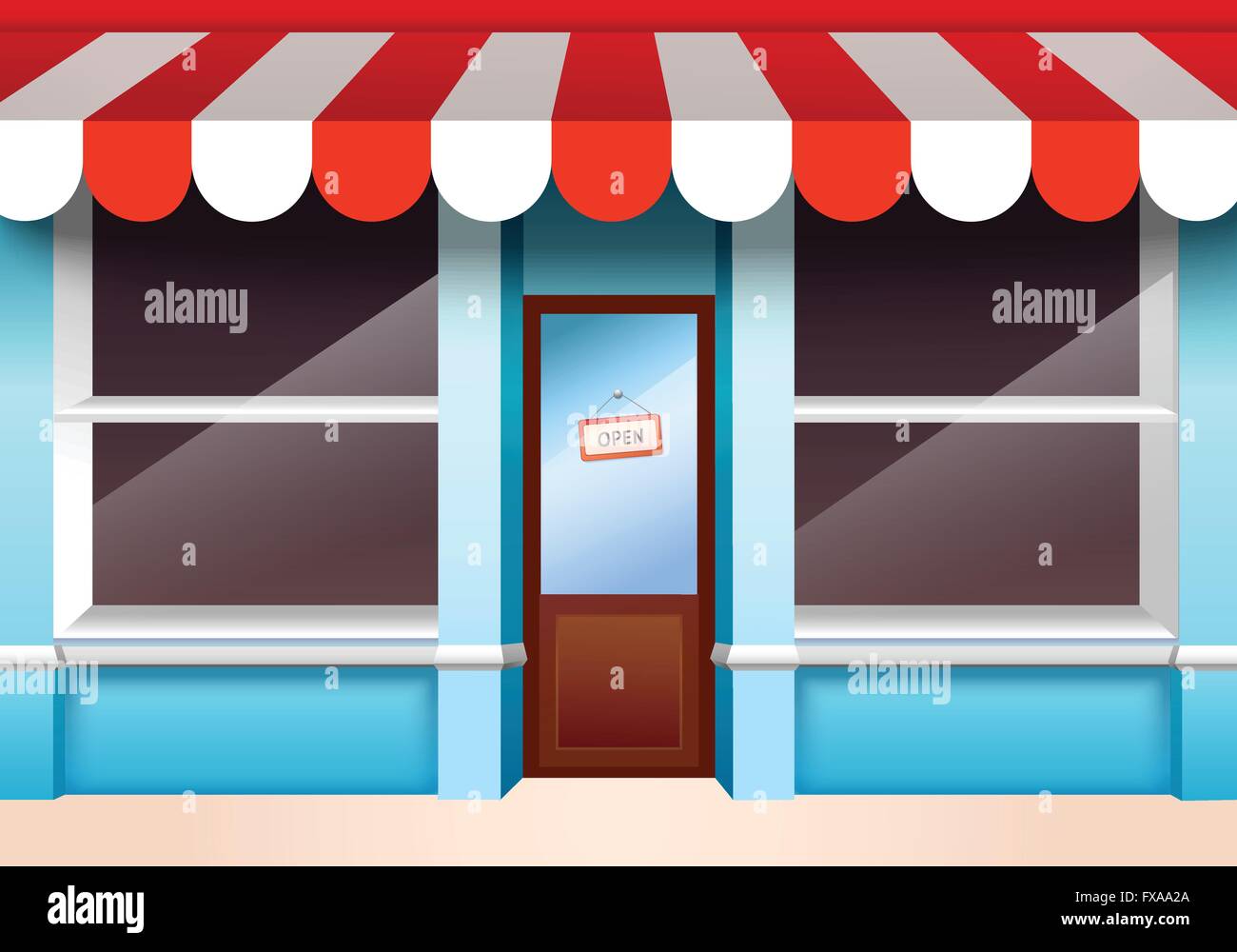 Empty store front Stock Vector Image & Art - Alamy