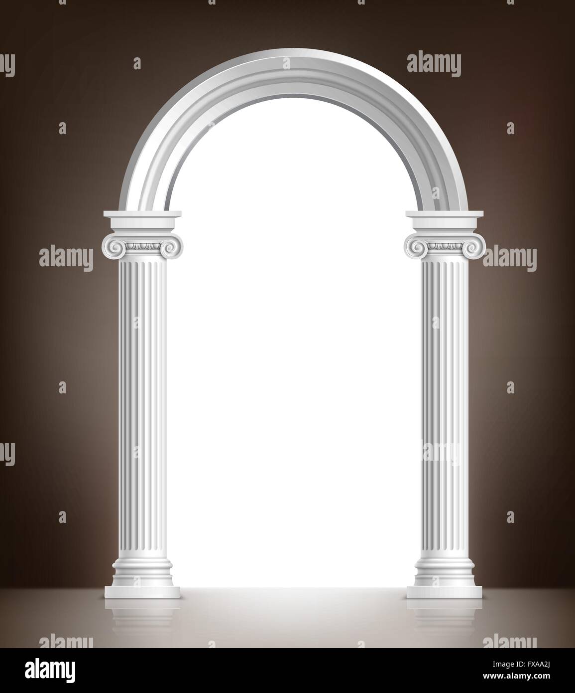 Realistic white arch Stock Vector Image & Art - Alamy