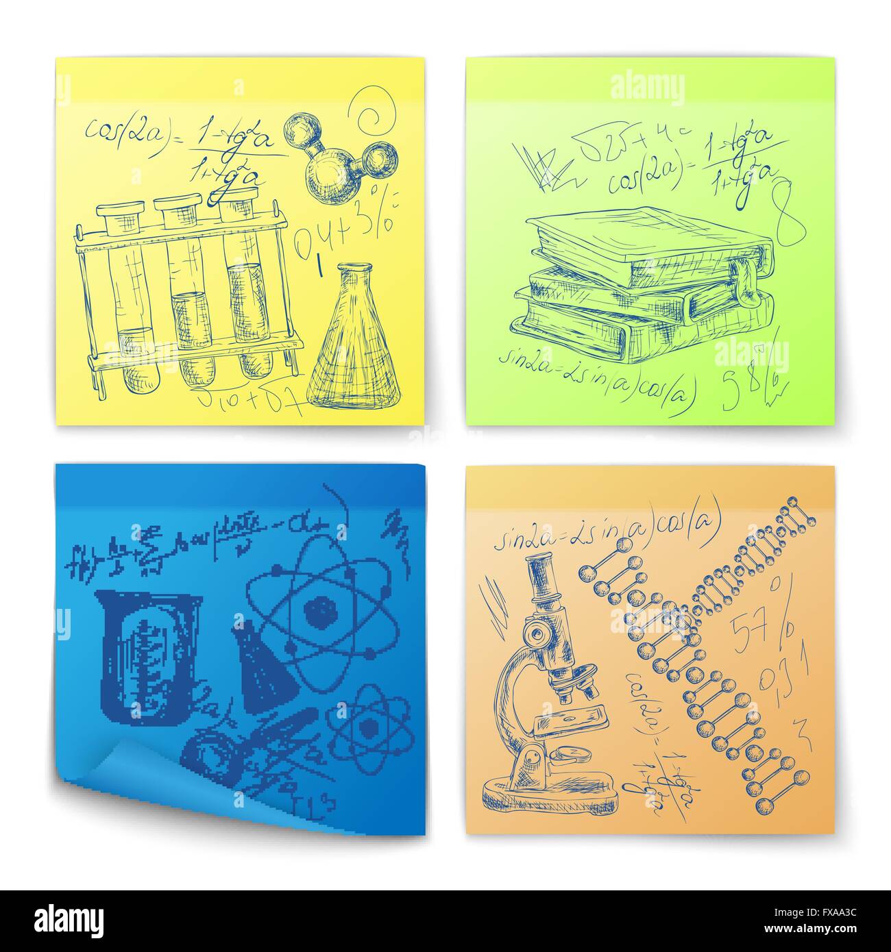 Paper stickers on glass Stock Vector Images - Alamy