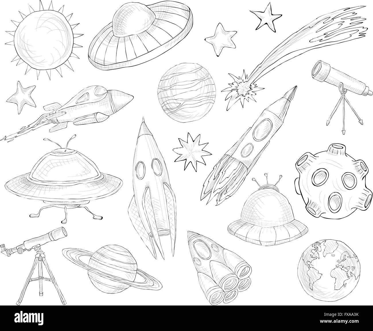 Radar illustration sketch Black and White Stock Photos & Images - Alamy