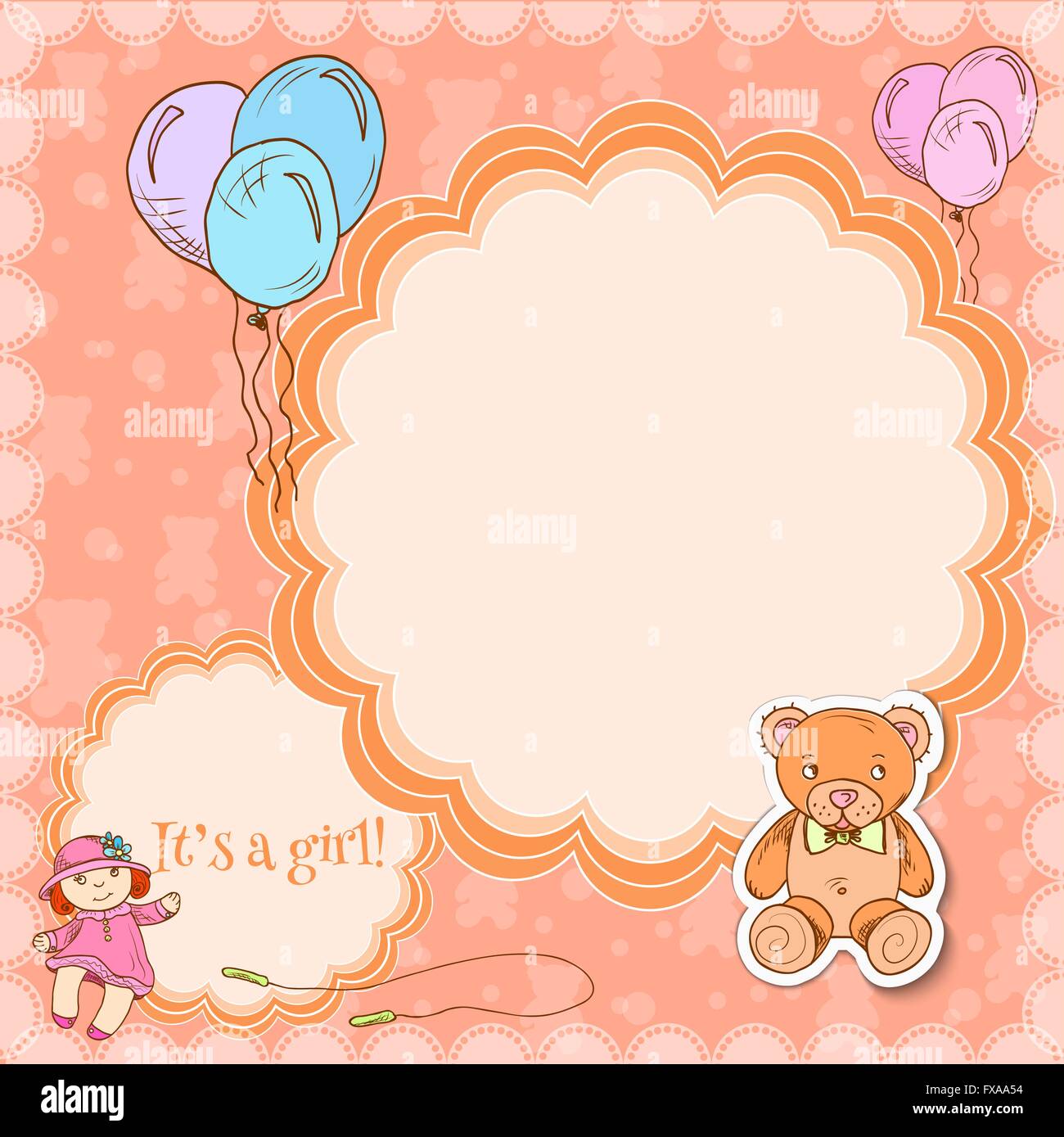 Toys frame girls Stock Vector Image & Art - Alamy