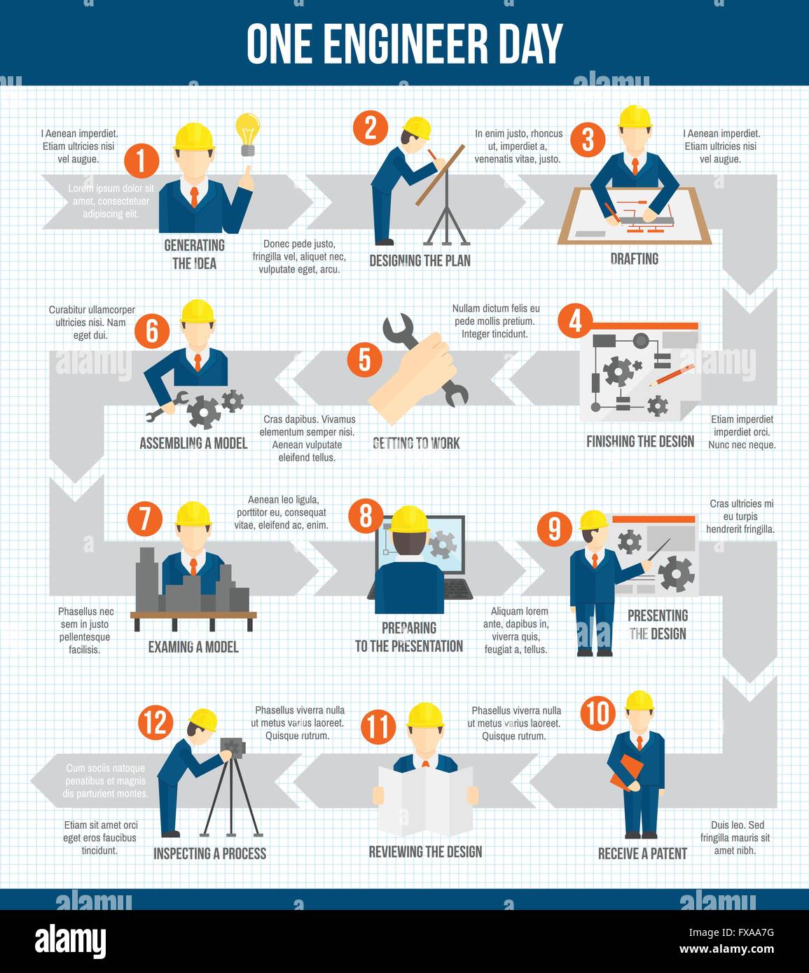 One engineer day infographics Stock Vector Image & Art - Alamy