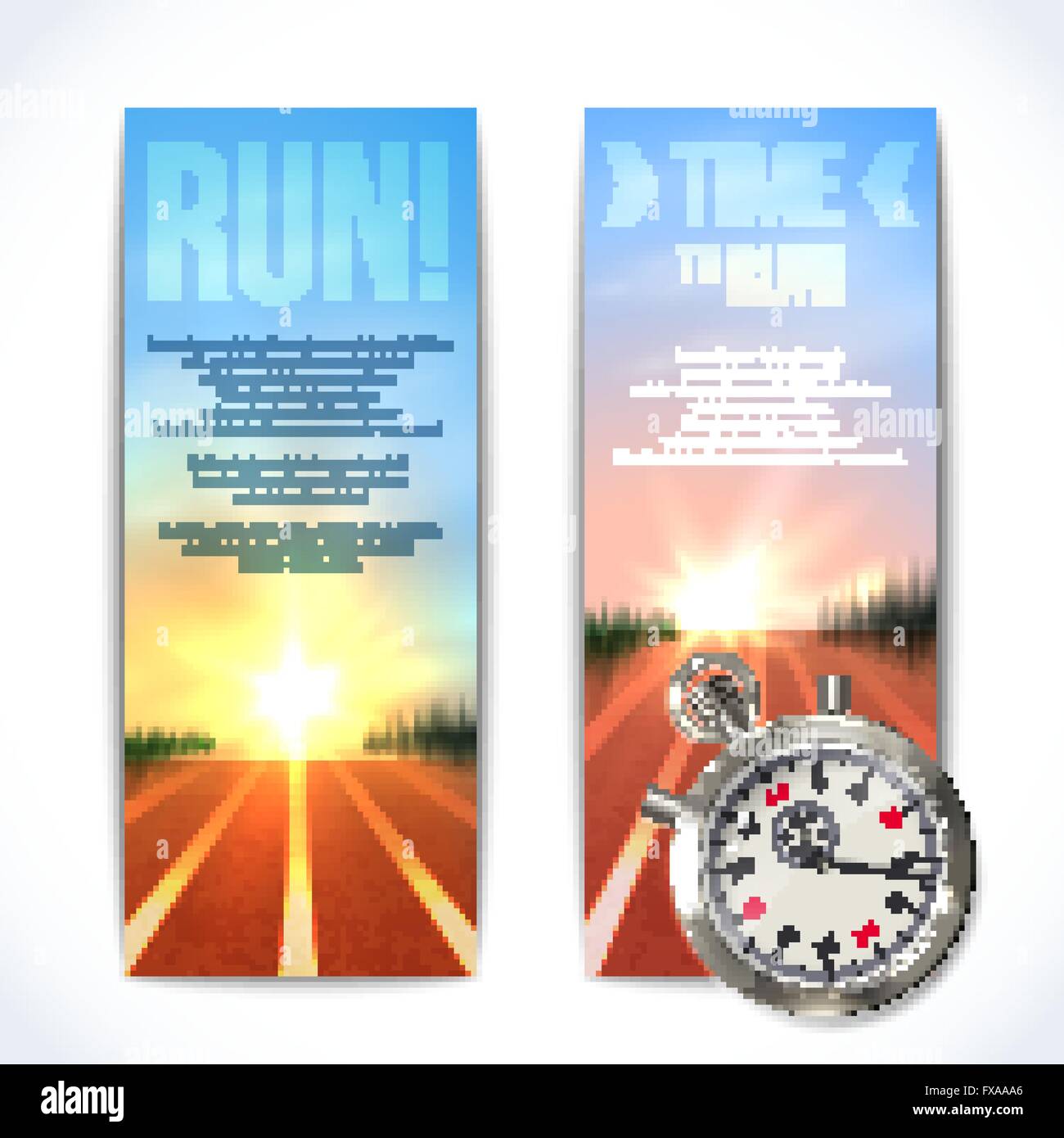 Stopwatch banners vertical Stock Vector Image & Art - Alamy