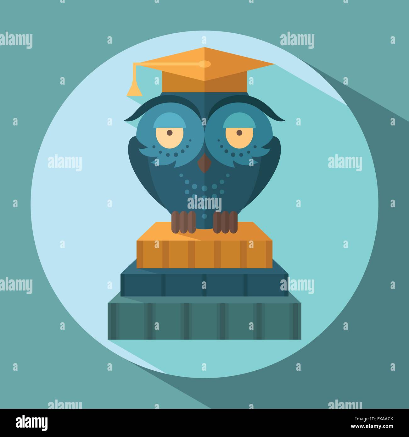 Flying graduation cap diploma Stock Vector Images - Alamy