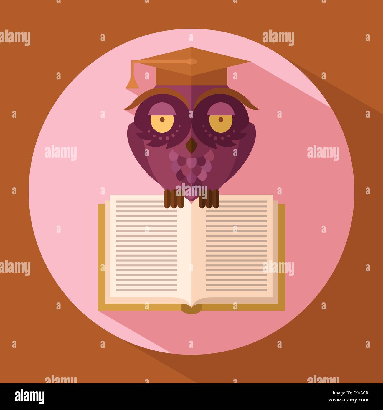 Owl in graduation cap Stock Vector Image & Art - Alamy