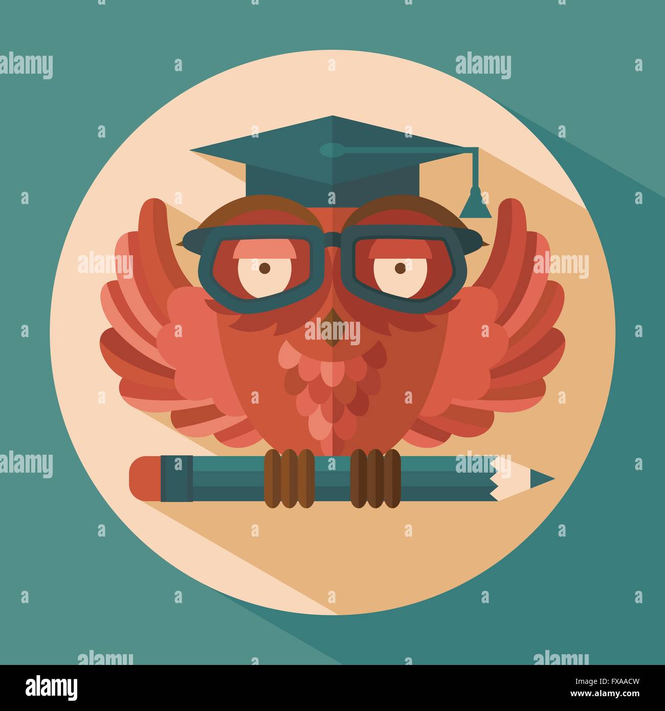 Owl in graduation cap Stock Vector Image & Art - Alamy