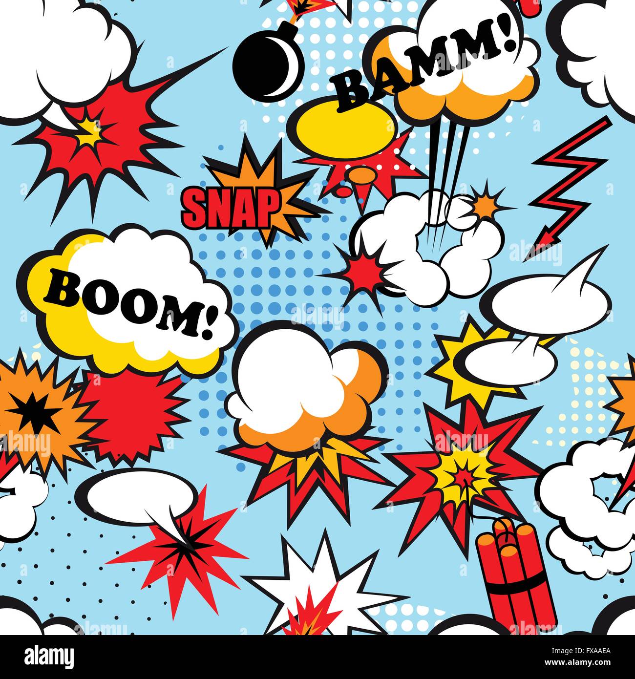 Seamless pop art Stock Vector Image & Art - Alamy