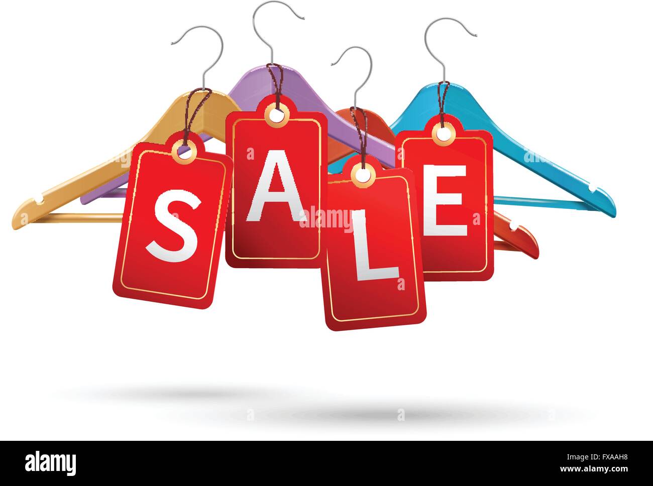 Clothes hanger sale labels Stock Vector Image & Art - Alamy