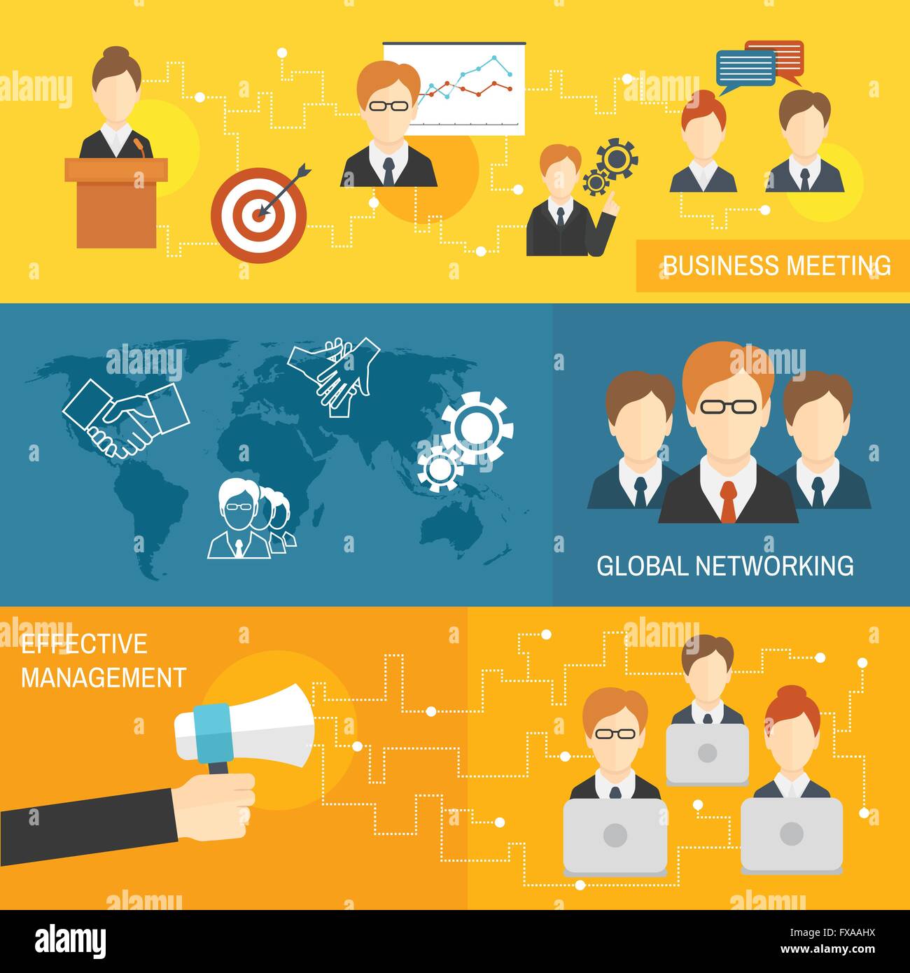 Teamwork banners set Stock Vector Image & Art - Alamy