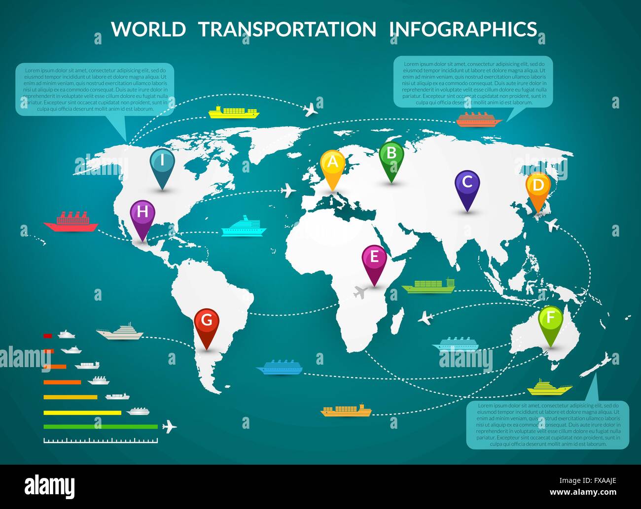 World transportation infographic Stock Vector Image & Art - Alamy