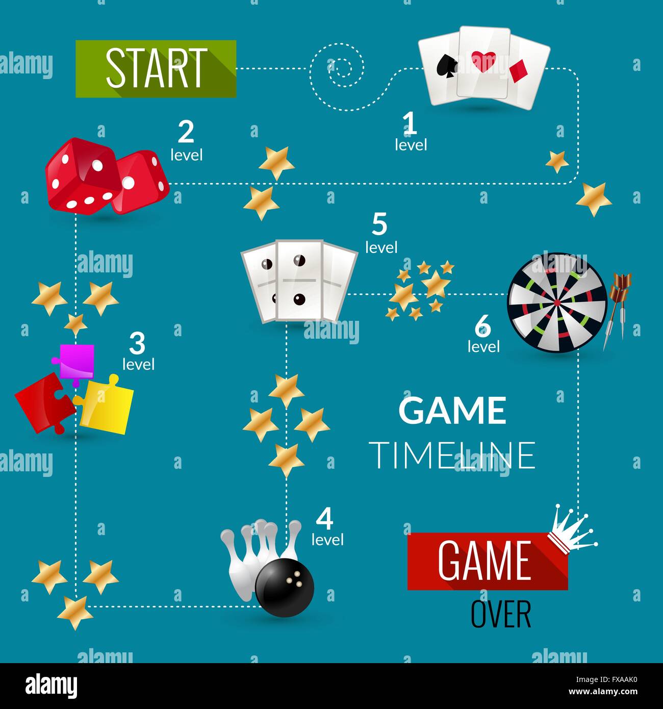 Game process illustration Stock Vector Image & Art - Alamy