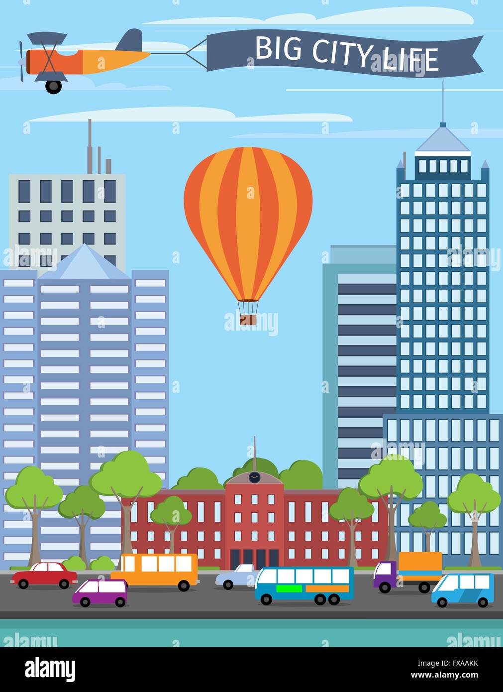 Modern buildings poster Stock Vector Image & Art - Alamy