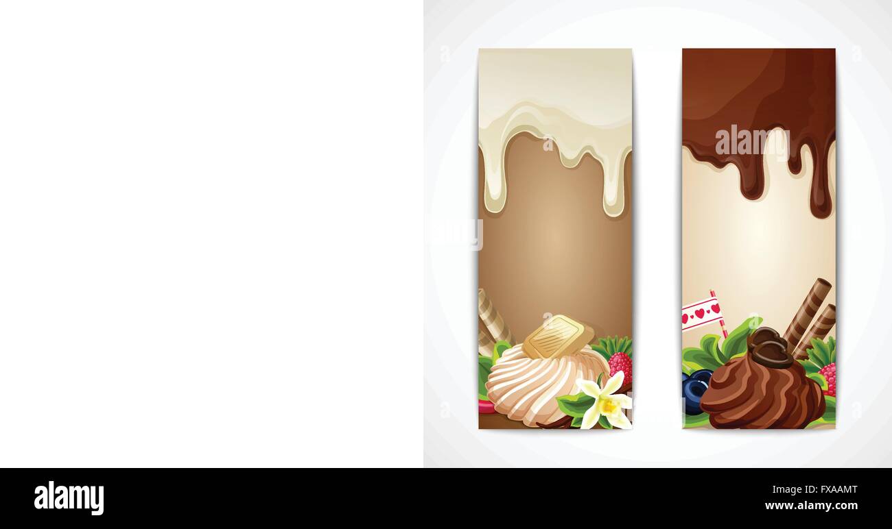 Chocolate banners vertical Stock Vector Image & Art - Alamy