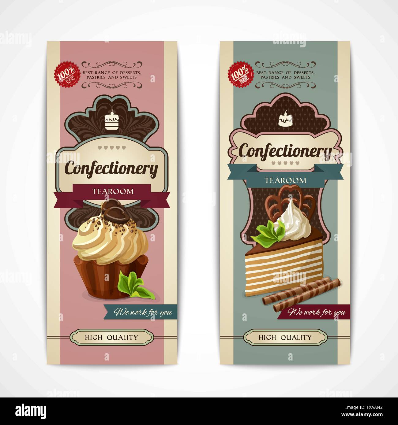 Cake vertical layout Stock Vector Images - Alamy