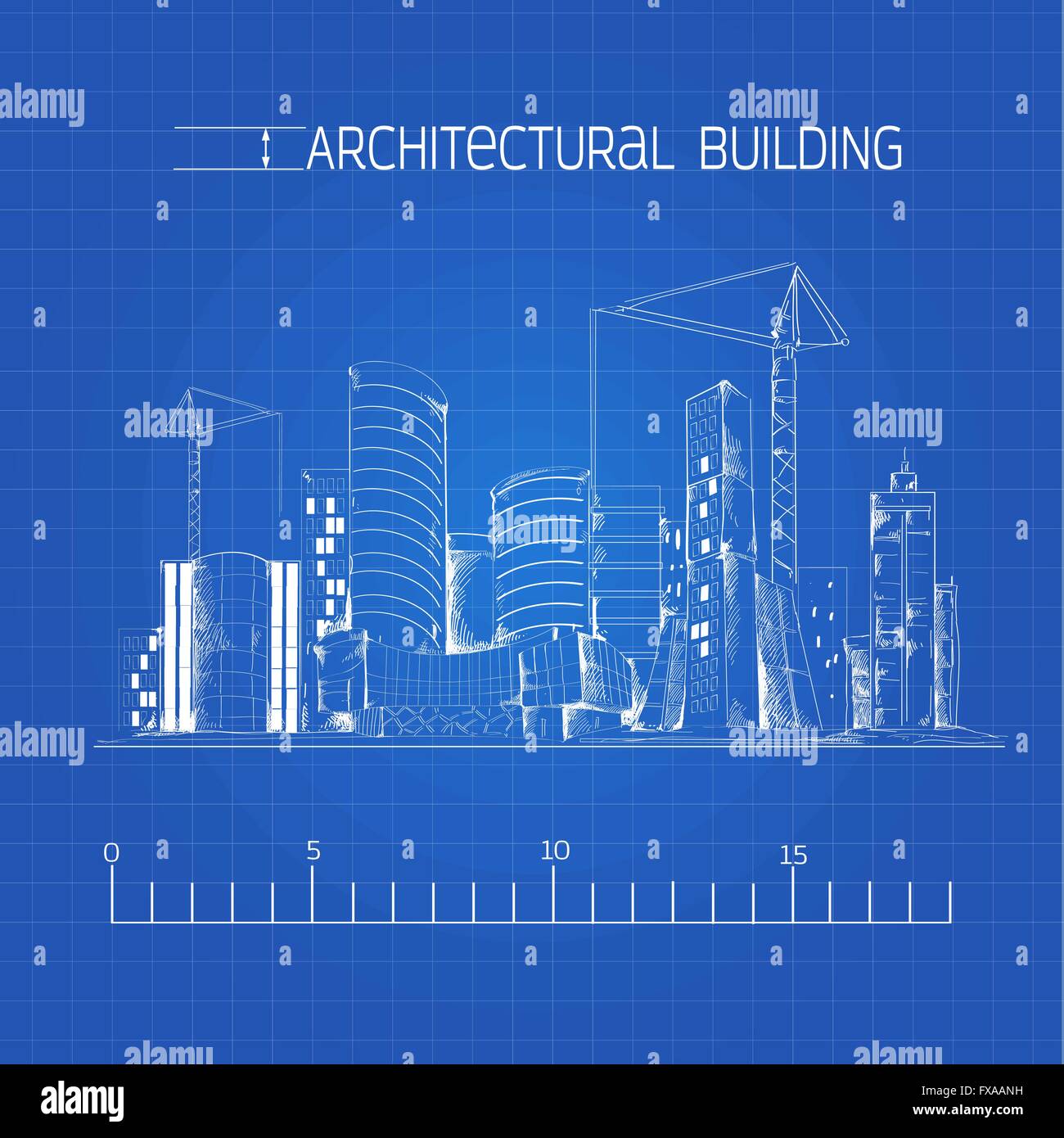 Architectural building blueprint Stock Vector Image & Art - Alamy