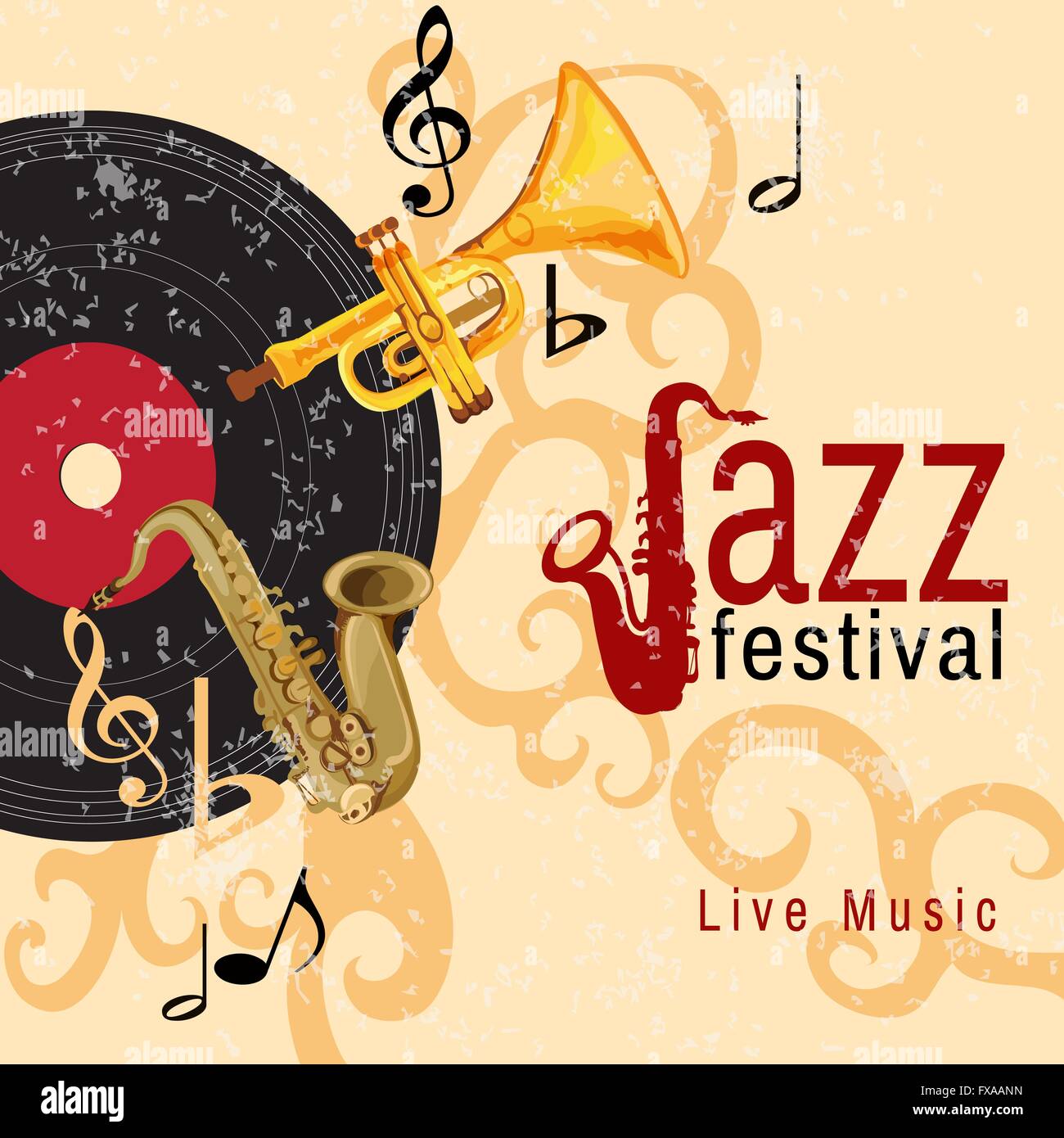 Jazz concert poster Stock Vector Image & Art - Alamy
