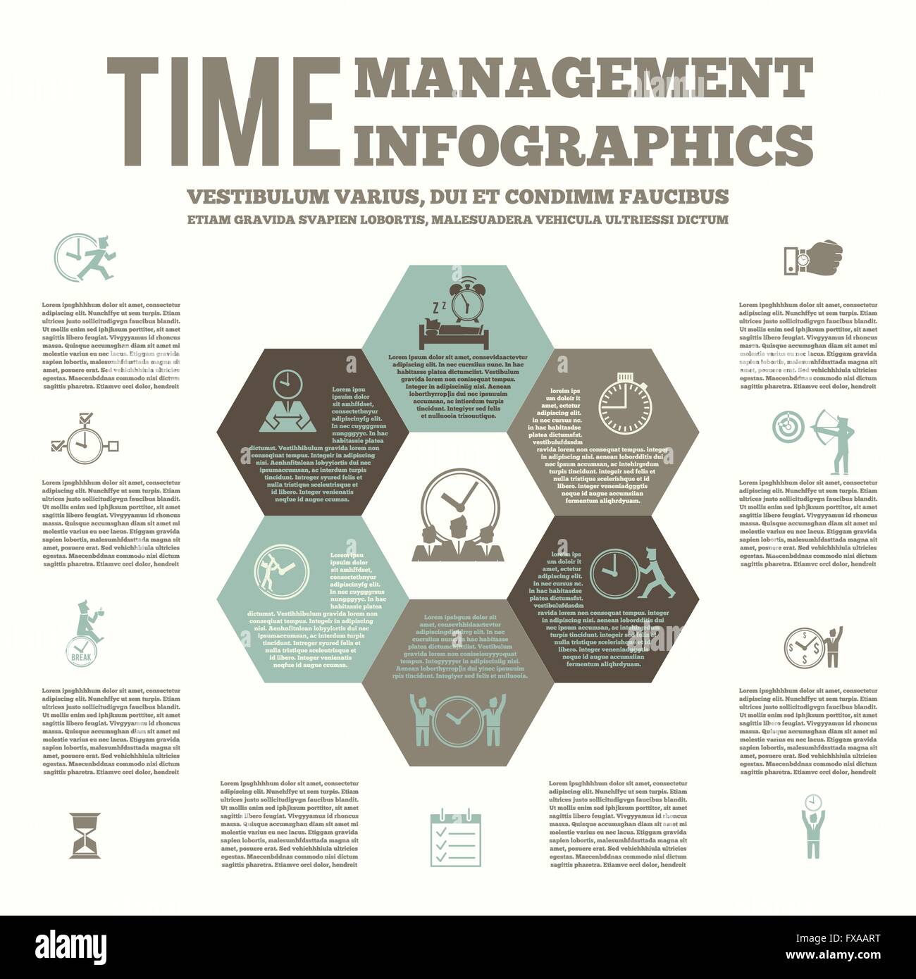 Time management infografic poster Stock Vector Image & Art - Alamy