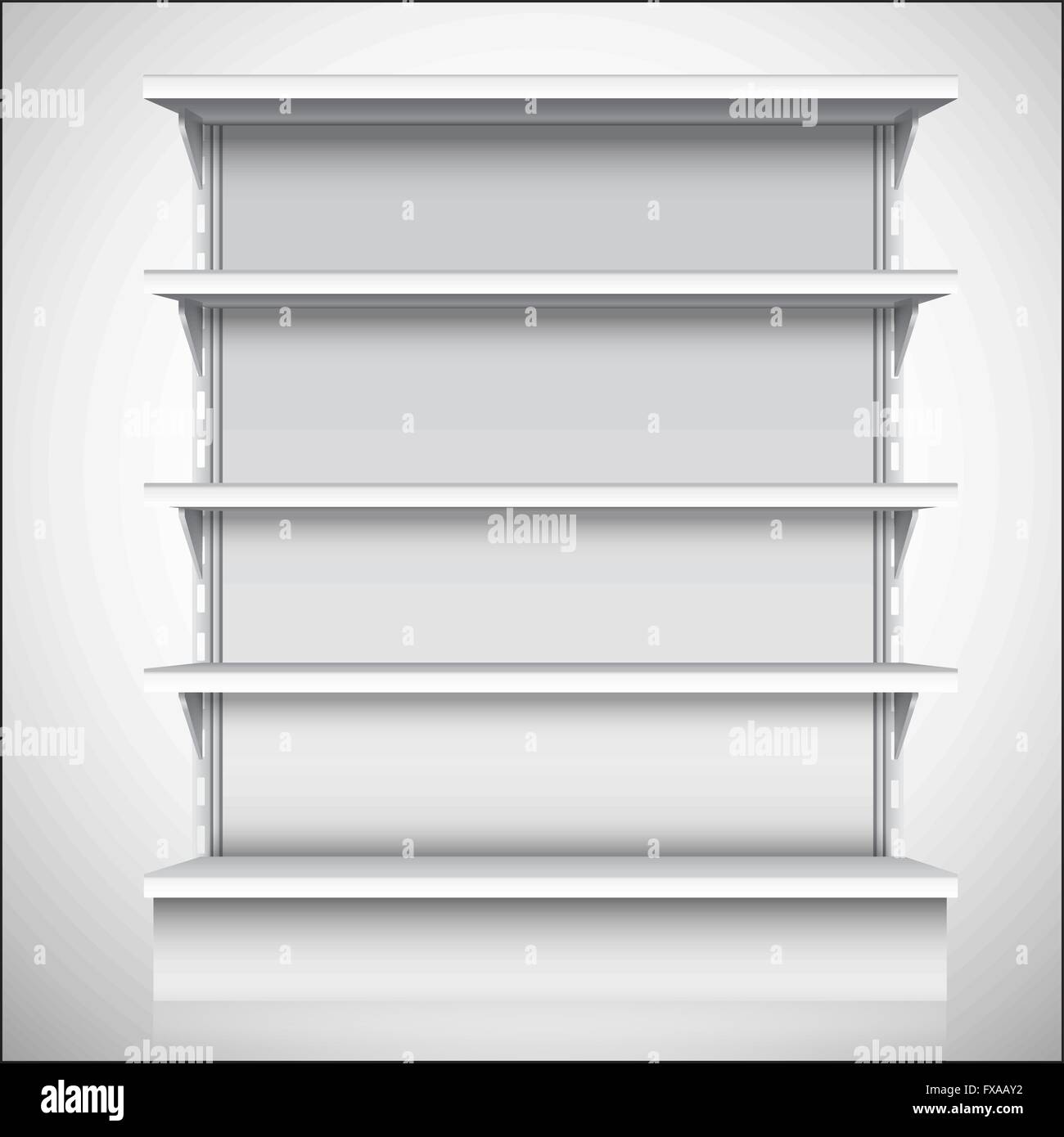 White supermarket shelves Stock Vector Image & Art - Alamy