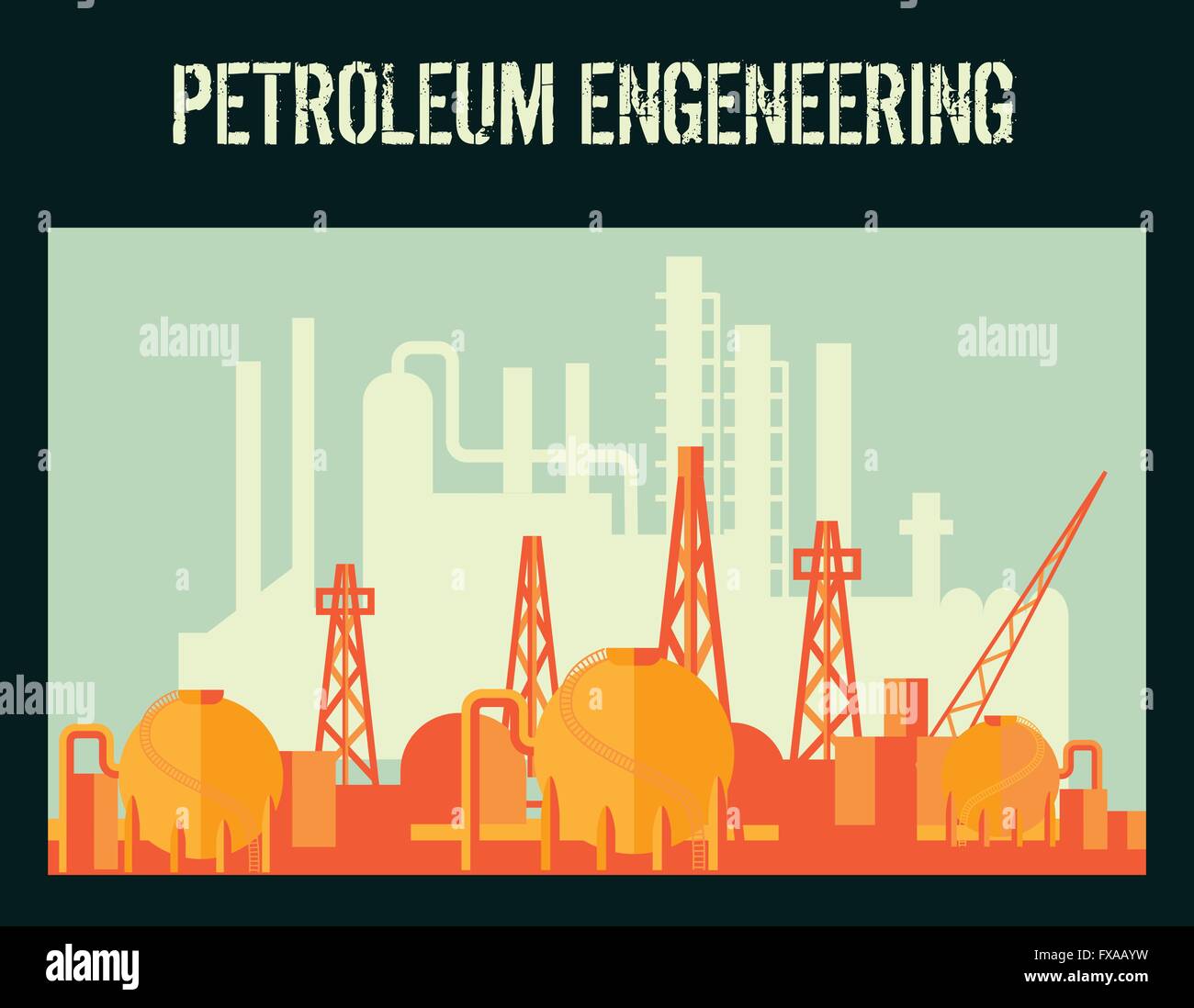 Oil industry poster Stock Vector Image & Art - Alamy