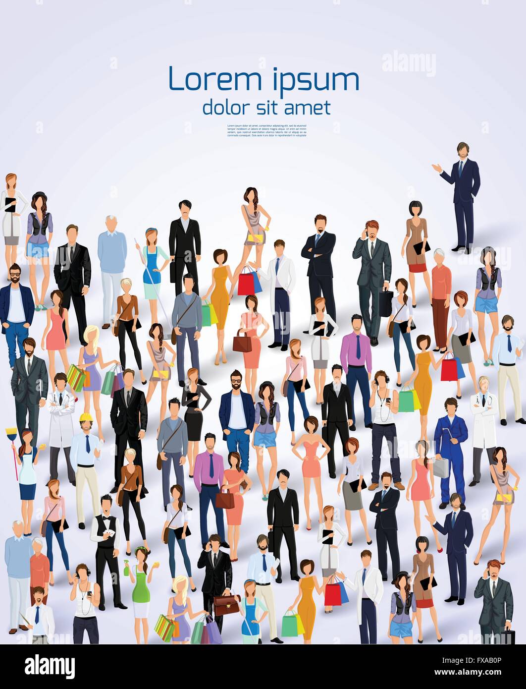 Group of people poster Stock Vector Image & Art - Alamy