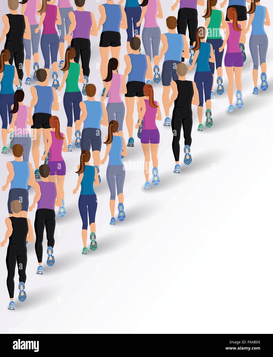 Group running people Stock Vector Image & Art - Alamy