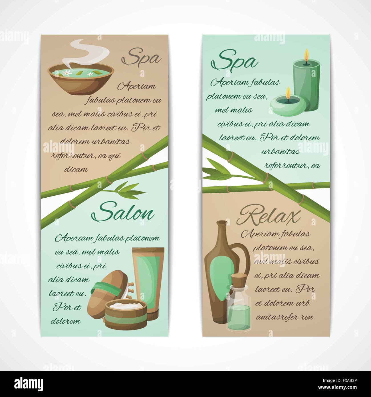 Spa banners vertical Stock Vector Image & Art - Alamy