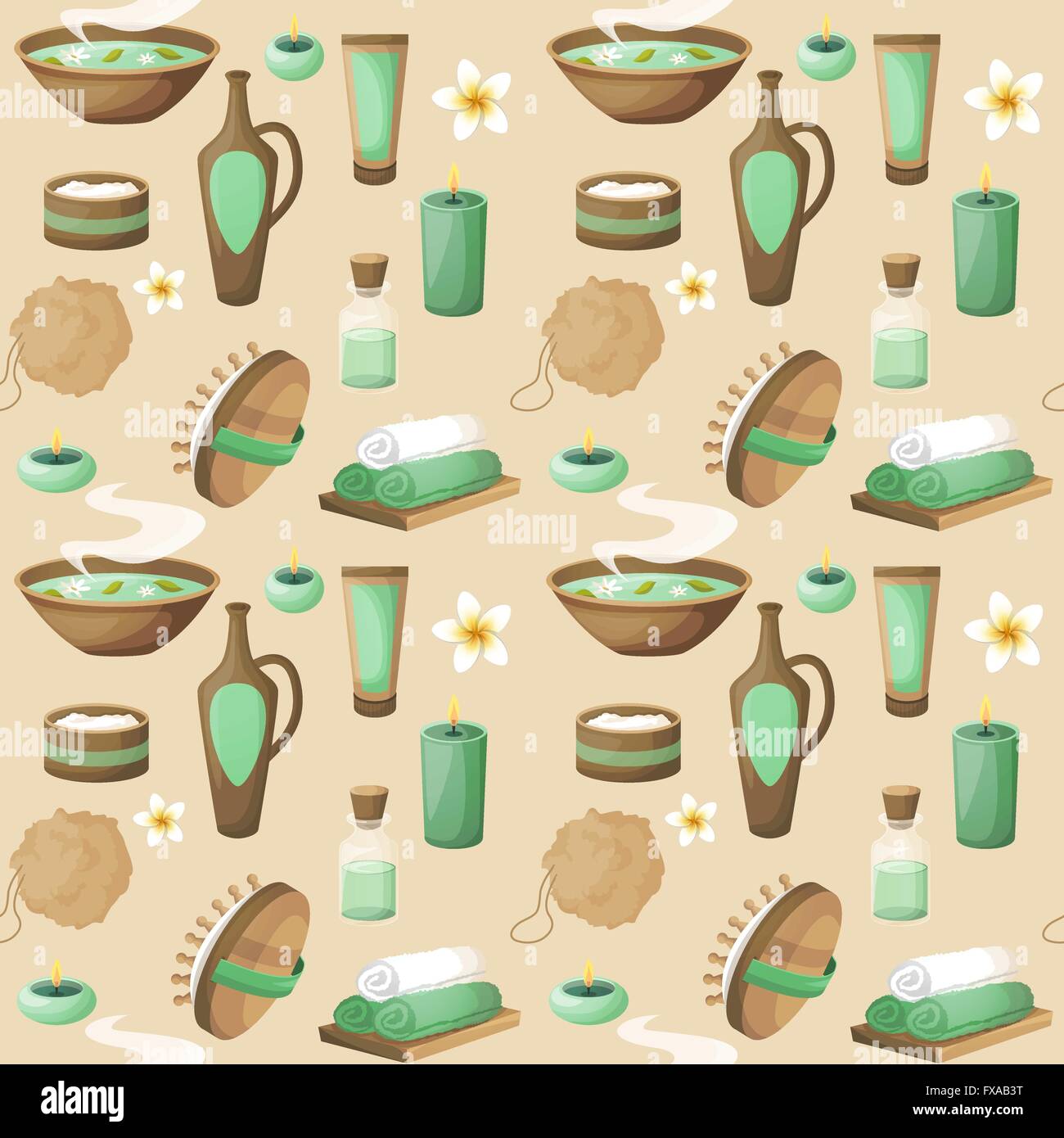 Stones spa pattern seamless Stock Vector Images - Alamy