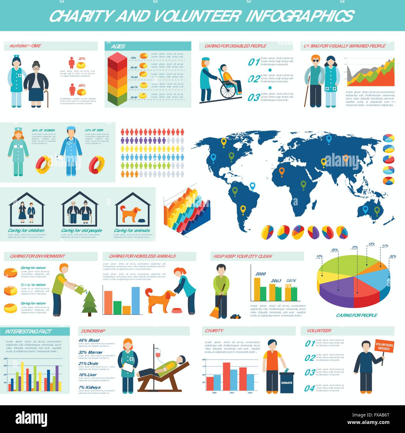 Disabled infographics set hi-res stock photography and images - Alamy