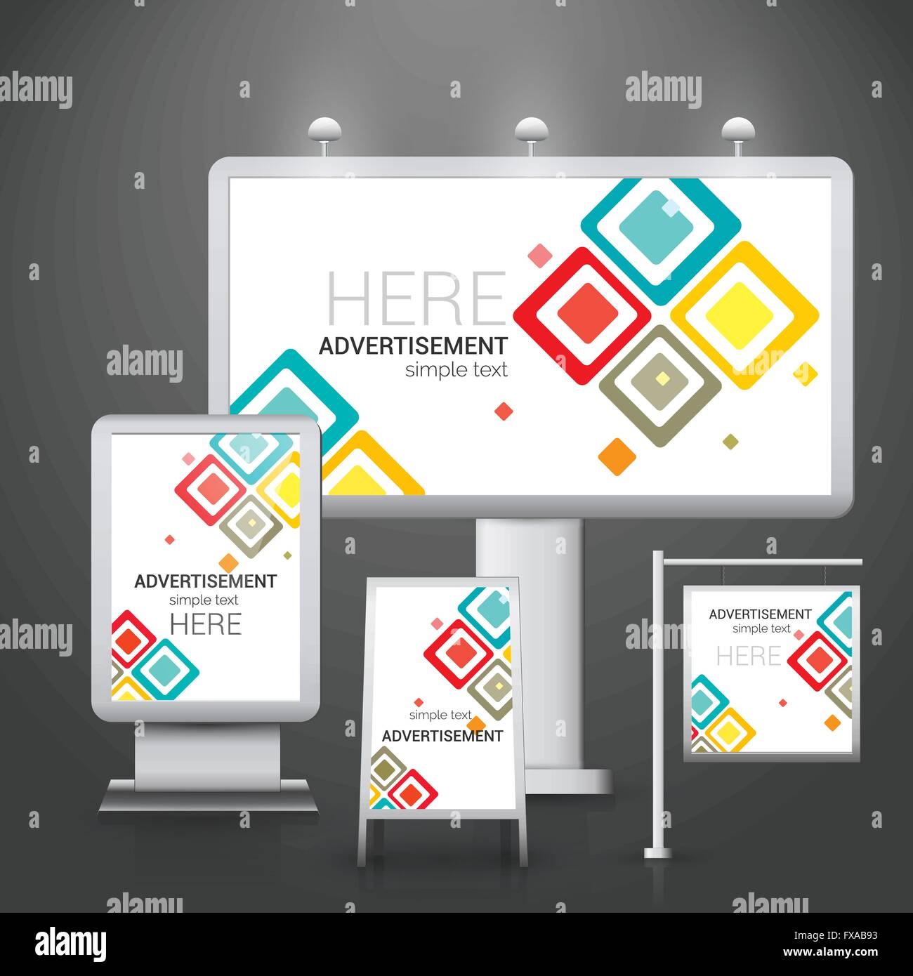 Outdoor advertising design Stock Vector Image & Art - Alamy