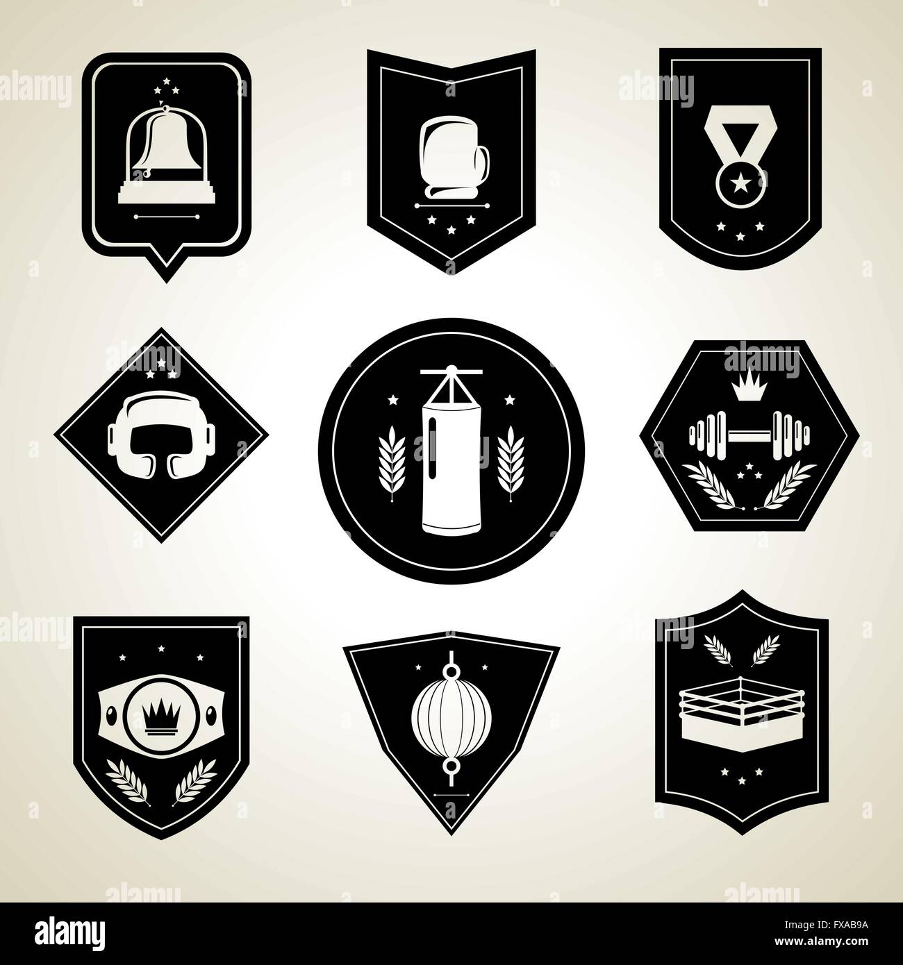 Professional boxing badge hi-res stock photography and images - Alamy