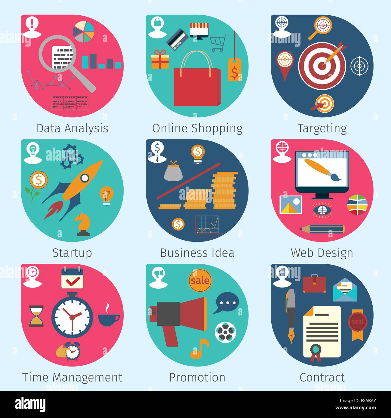 Web concepts set Stock Vector Image & Art - Alamy