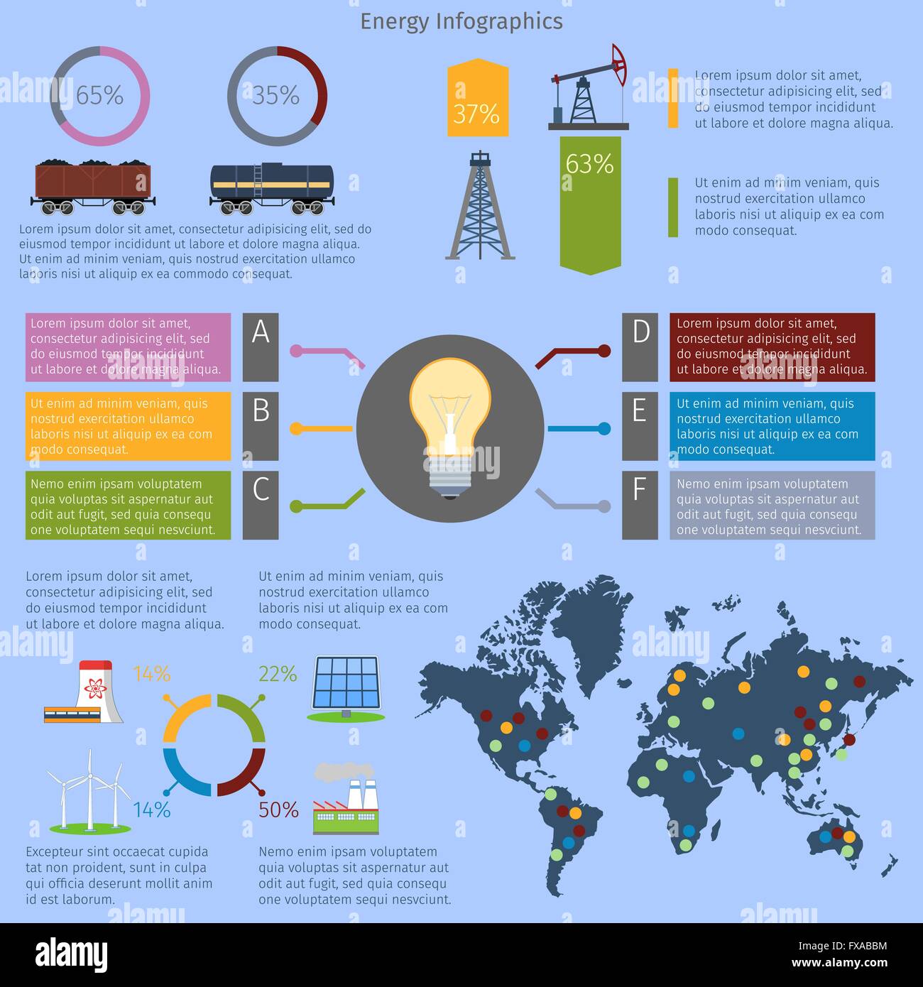 Energy infographics set Stock Vector Image & Art - Alamy